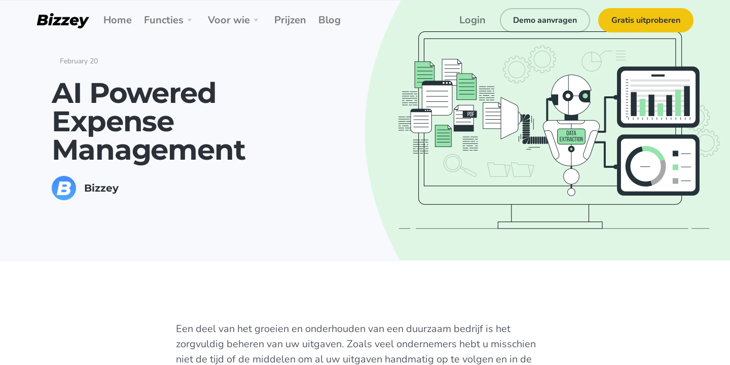 AI Powered Expense Management | Bizzey