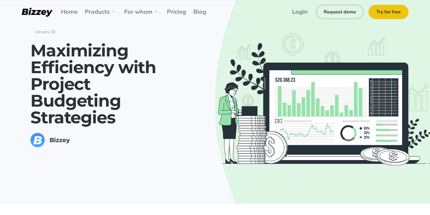 Maximale efficiëntie met project budgetten | Bizzey